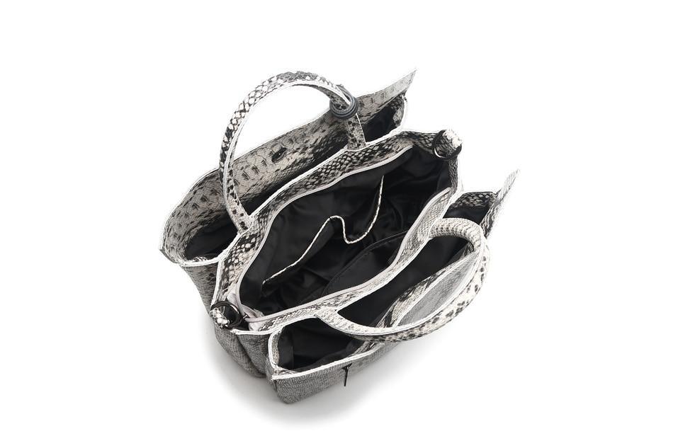 Sac Python Gris | Esprit Serpent