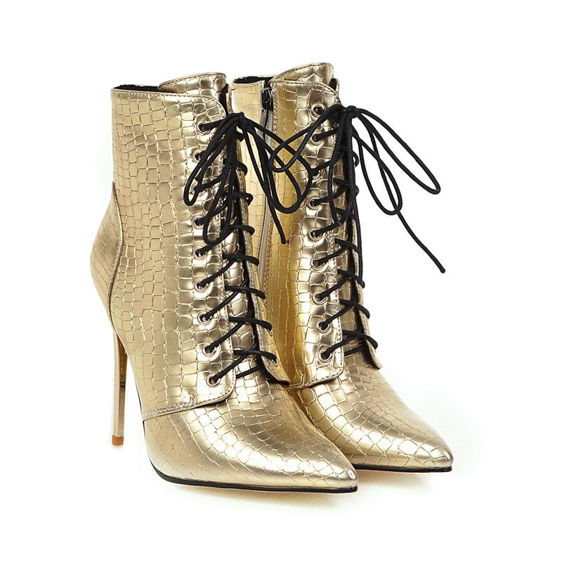 Bottines Dorées Femme | Esprit Serpent