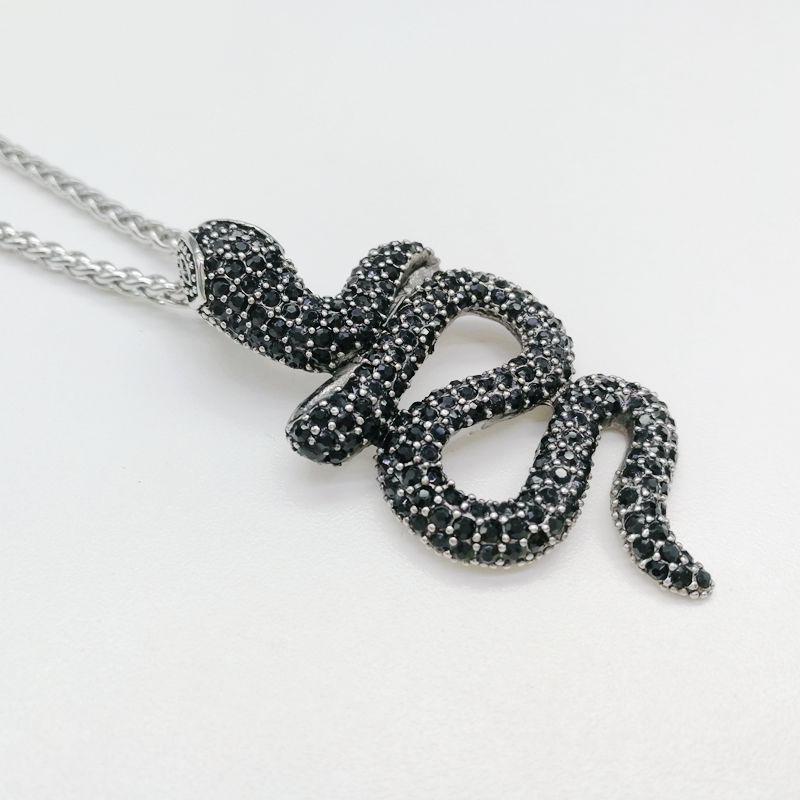 Collier Serpent Noir | Esprit Serpent